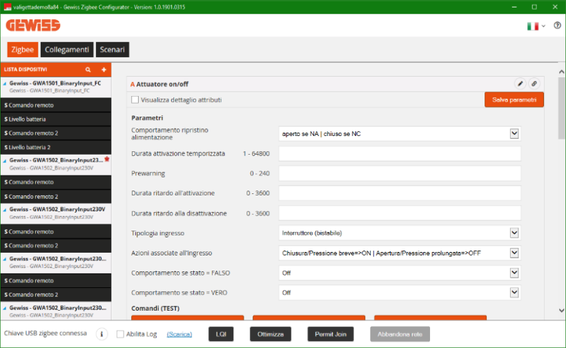 ZIGBEE Configurator | Gewiss